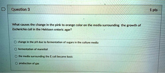 SOLVED: What causes the change in the pink to orange color in the media ...