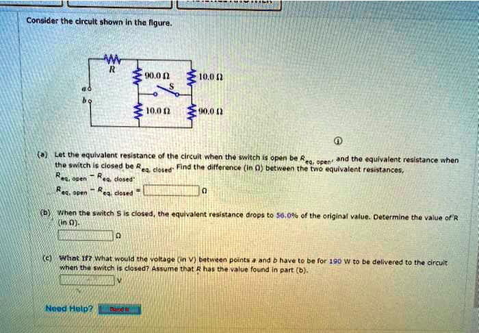 Solved Consider The Circuit Shown In The Figure R 90 0 Ω 10 0 Î