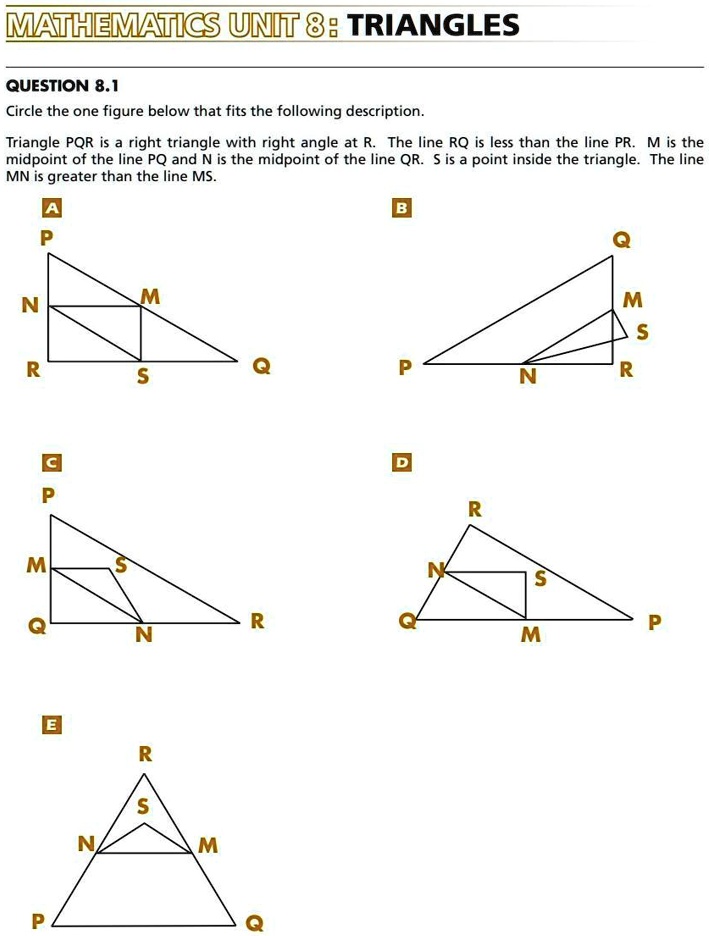 plz answer fast plz dont spam mathematics uni 9 triangles question 81 ...