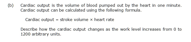 SOLVED:(b) Cardiac output is the volume of blood pumped out by the ...