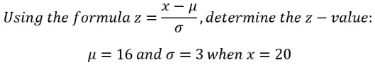 SOLVED: Using the formula z = determine the z - value: p = 16 and 6 3 ...