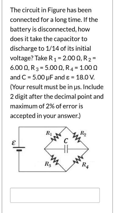 SOLVED: The circuit in Figure has been connected for a long time. If ...