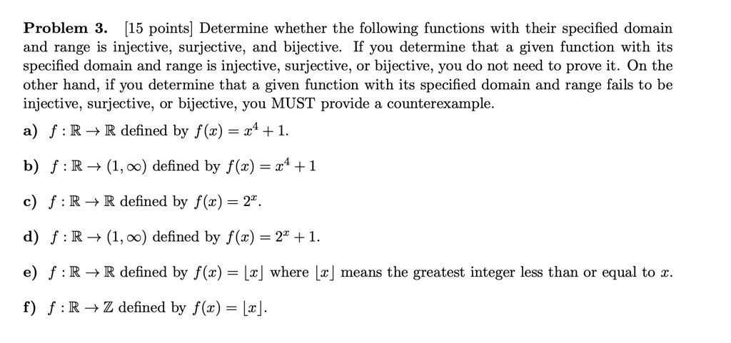 Solved Problem 3 [15 Points] Determine Whether The Following
