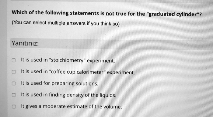 SOLVED: Which of the following statements is not true for the ...