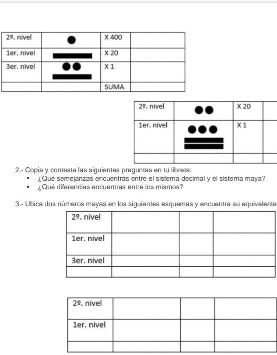SOLVED: me pueden ayudar con esto .En el sistema de numeración maya los ...