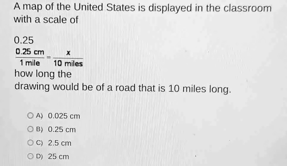 a map of the united states is displayed in the classroom with a scale ...