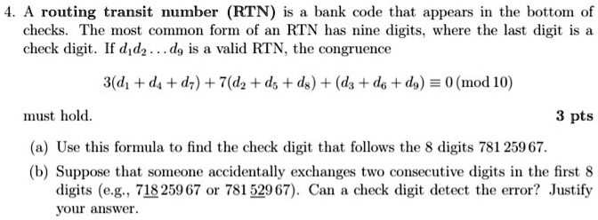 a routing transit number rtn bank code that appears the bottom of ...