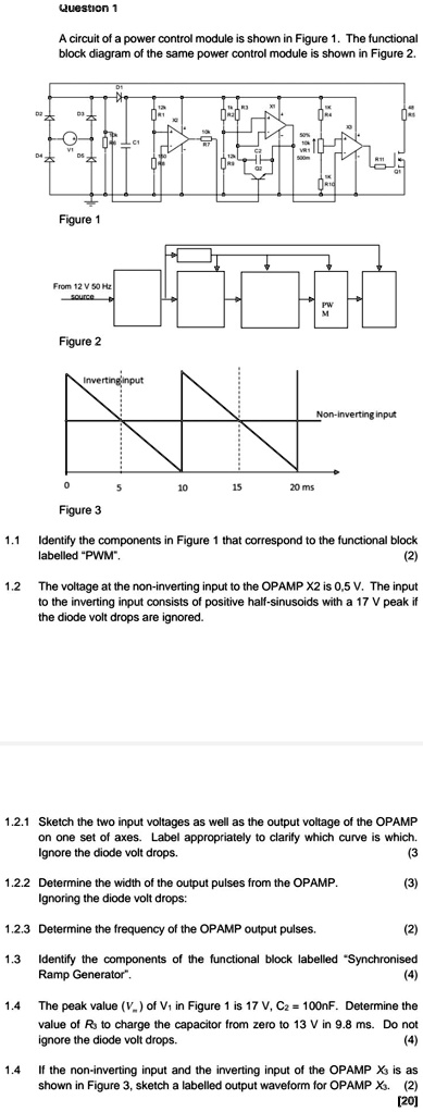 please assist question 1 a circuit of a power control module is shown ...