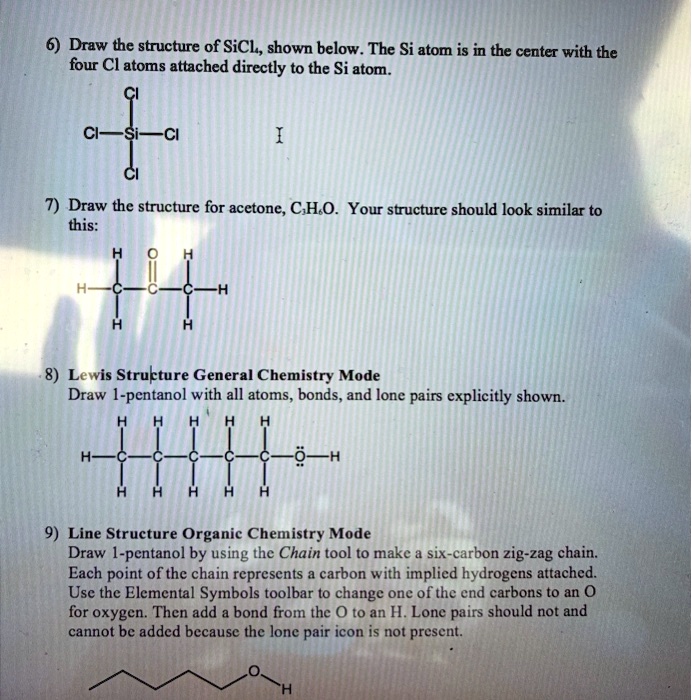 SOLVED: Draw the structure of SiCl4, shown below. The Si atom is in the ...