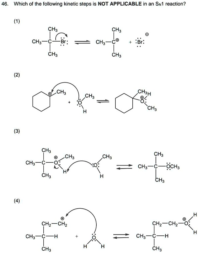 46 which of the following kinetic steps is not applicable in an sii ...