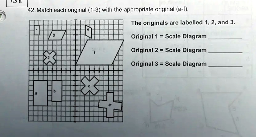 42. Match each original (1-3) with the appropriate original (a-f). The ...