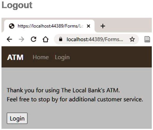 Solved In C And Html Aspnet Web Application How To Display A Thank You Message And A Login