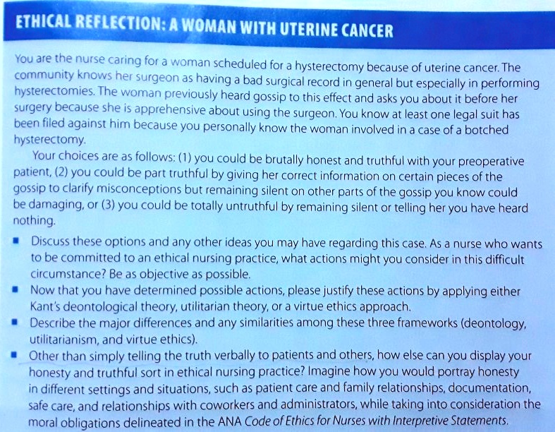 form a discussion by engaging with each of the four bullets points ...