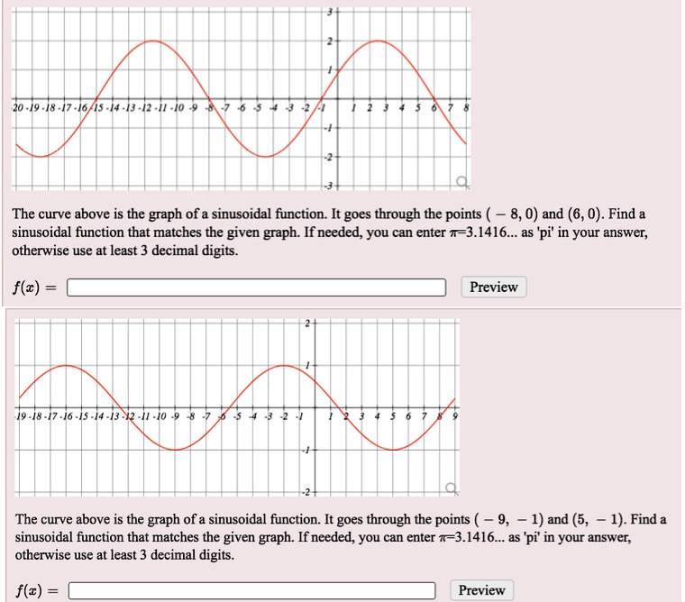 SOLVED: 19.18 - 17.16 - 15.14 - 13.2 - 0 The curve above is the graph ...
