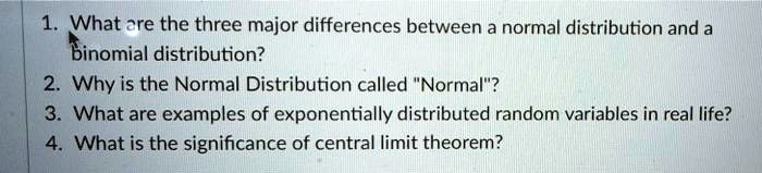 SOLVED: What zre the three major differences between a normal ...