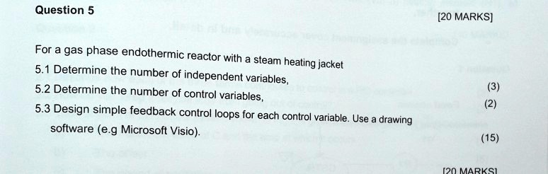 SOLVED: Question 5 [20 MARKS] 5.1 Determine the number of independent ...