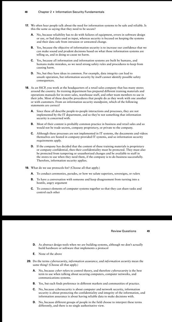 48 chapter 2 information security fundamentals 17 we often...