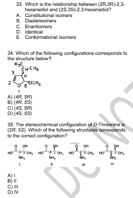VIDEO solution: 33. What is the relationship between (2R,3R)-2,3-hexanediol and (2S,3S)-2,3 ...