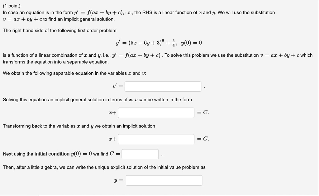 point in case an equation is in the form y far by c ie the rhs is ...
