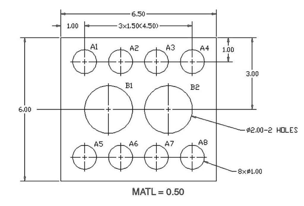 SOLVED: A. Draw a 3D part from the given top view and dimensions. B. Create the identical ...