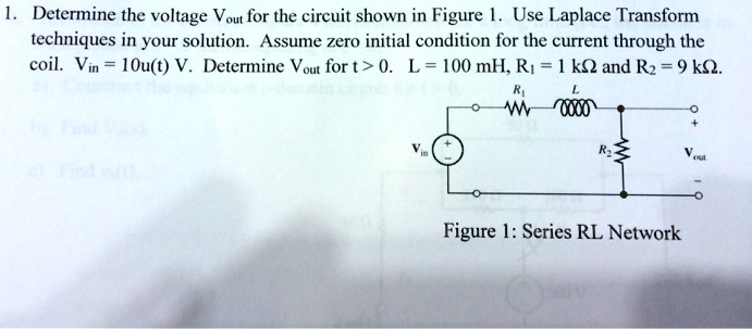 determine the voltage vout for the circuit shown in figure 1 use laplace transform techniques in ...