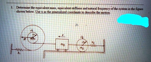 1. Determine the equivalent mass, equivalent stiffness and natural ...