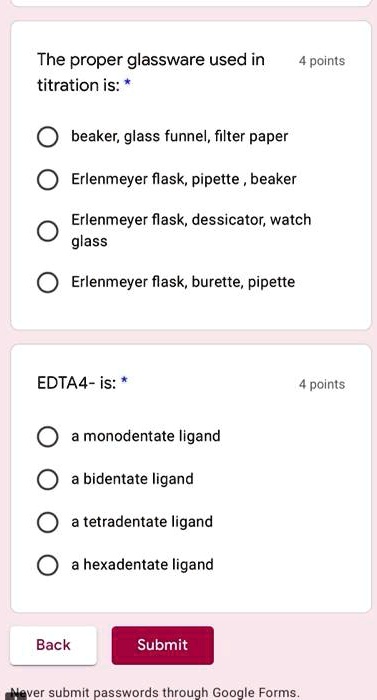 the proper glassware used in titration is points beaker glass funnel ...
