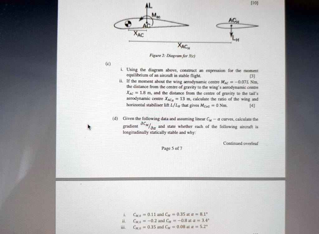 SOLVED: AL M. ACH XAC XACH Figure 2: Diagram for 3(c) (c) i. Using the ...