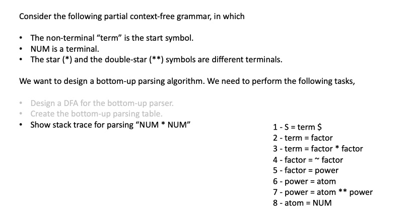 SOLVED: Consider the following partial context-free grammar, in which ... SOLVED: Consider the following partial context-free grammar, in which ...