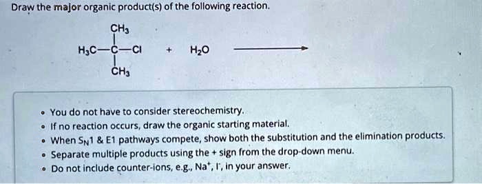 SOLVED: Draw the major organic product(s) of the following reaction ...