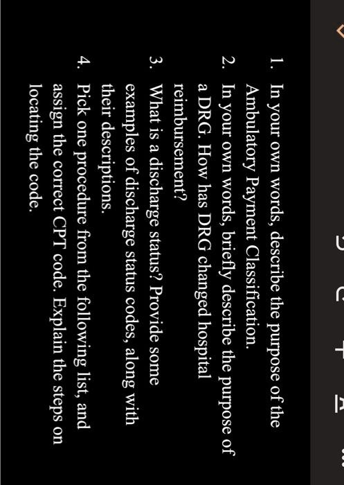 SOLVED: locating the code. 4. Pick one procedure from the following list, and their descriptions ...