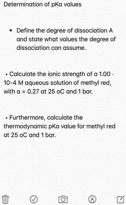 SOLVED: Help with Thermodynamics Determination of pKa values Define the ...