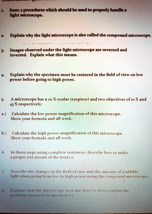 SOLVED: State two procedures which should be used to properly handle a ...