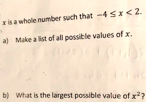 SOLVED: number such that 4