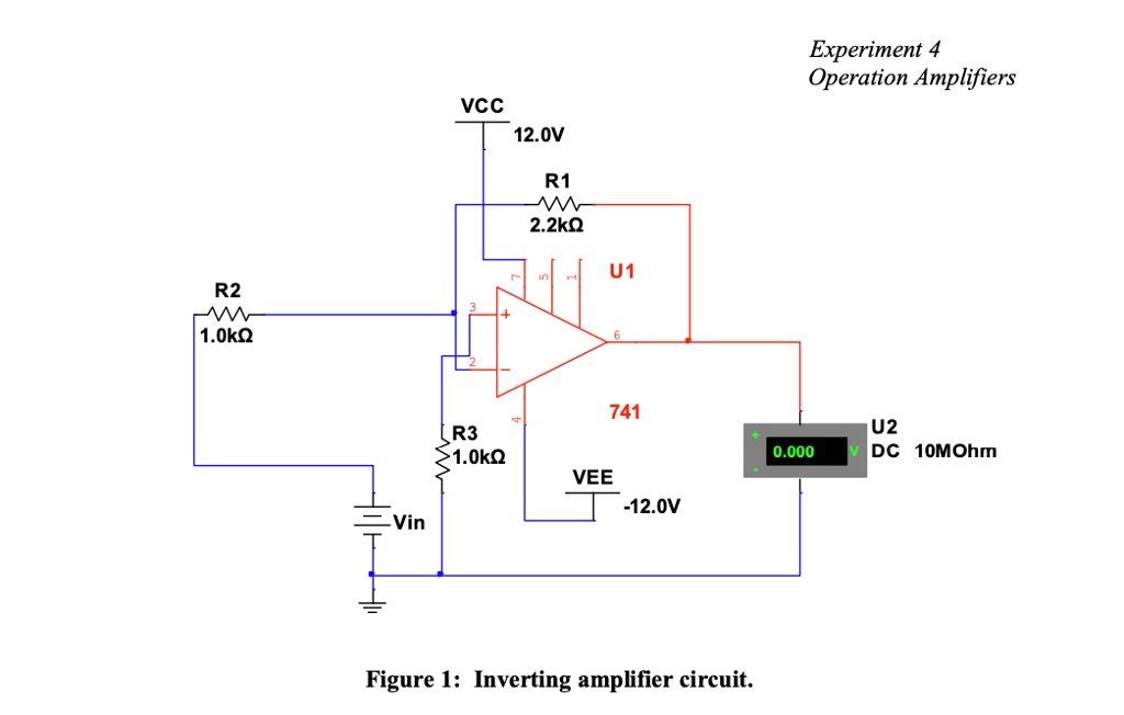 SOLVED: Using Multisim, build and test an inverting summing amplifier ...