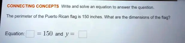 CONNECTING CONCEPTS Write and solve an equation to answer the question ...
