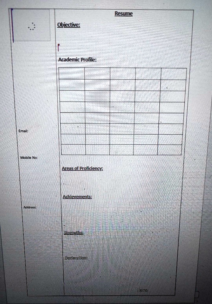 SOLVED: write a html program on notepad to display the above resume ...