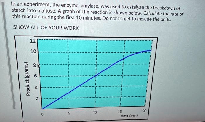 SOLVED:In an experiment; the enzyme,amylase, Was used to catalyze the ...