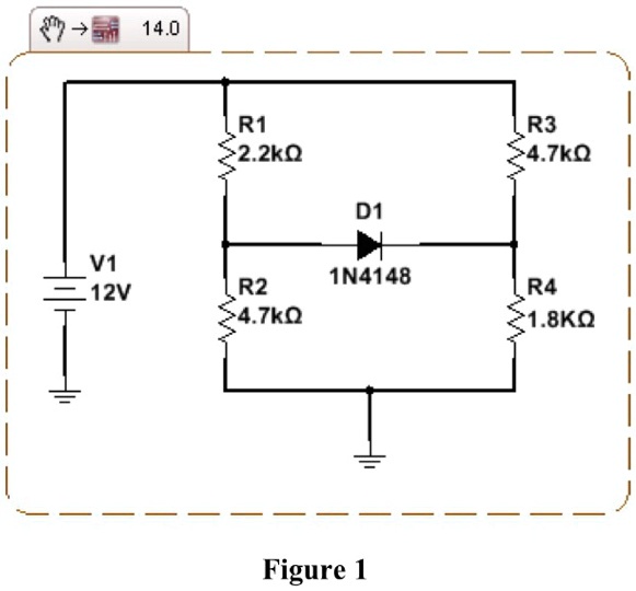 R1 2.2k? D1 R3 4.7k? V1 12V R2 4.7k? 1N4148 R4 1.8k? Figure 1