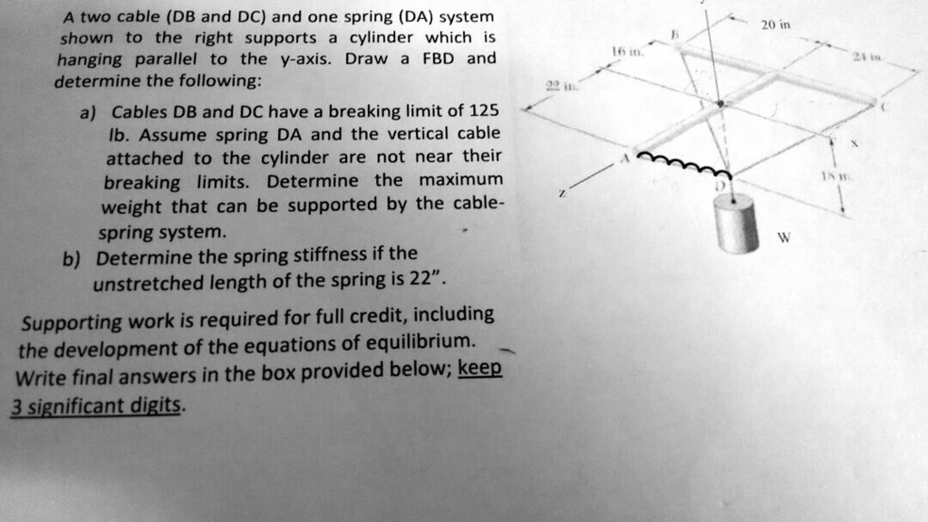 a two cabledb and dc and one springda system 20in shown to the right ...