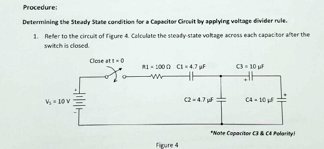 Procedure: Determining the Steady State condition for a Capacitor ...