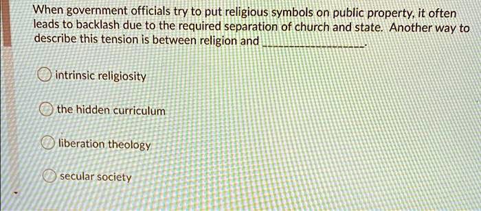 When government officials try to put religious symbols on public ...