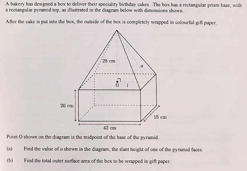 bakery has designed a box to deliver their speciality birthday cakes ...