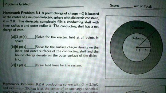 SOLVED: Text: Problems Graded: Score: out of Total: Homework Problem 8. ...