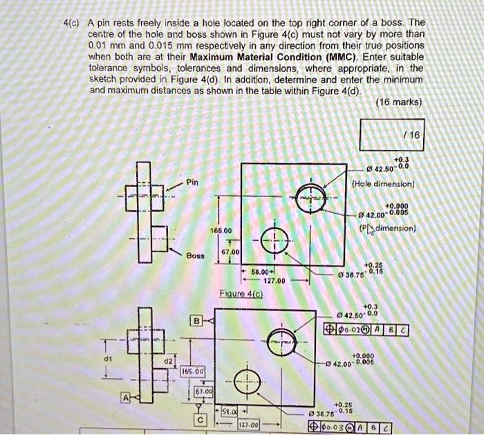 SOLVED: How do you get the 0.02 and 0.03 for the geometrical tolerance ...
