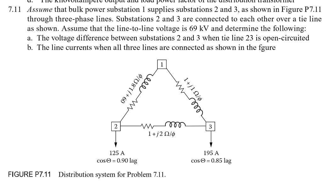SOLVED: Assume that bulk power substation 1 supplies substations 2 and ...