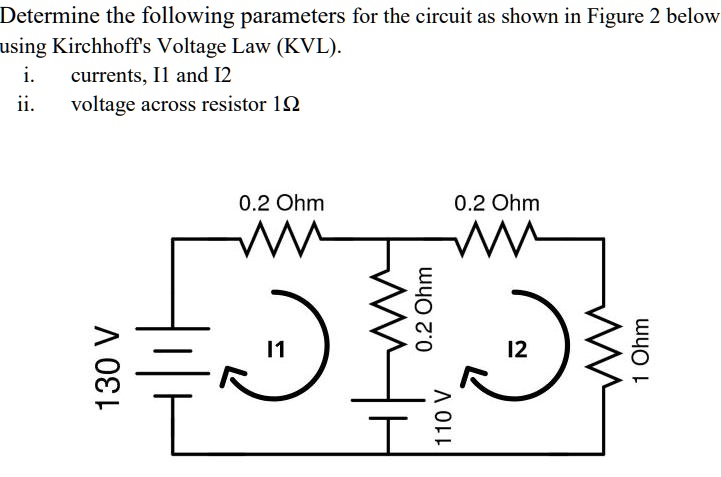 SOLVED: Determine the following parameters for the circuit as shown in Figure 2 below using ...