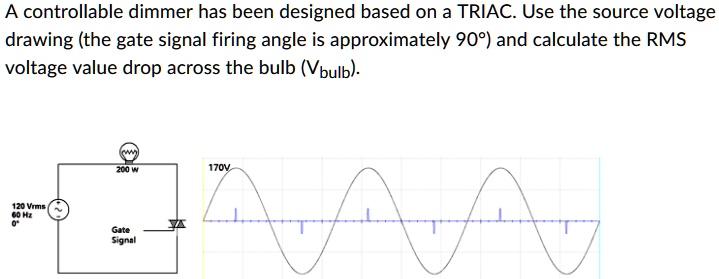 SOLVED: A controllable dimmer has been designed based on a TRIAC. Use ...