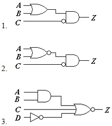 SOLVED: 1. For each of the following logic circuits. a. Derive the Boolean expression for ...