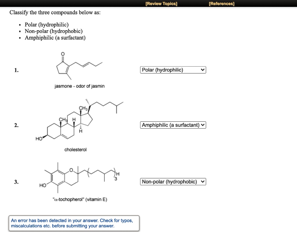 SOLVED:[Review Topics] [References] Classify the three compounds below ...